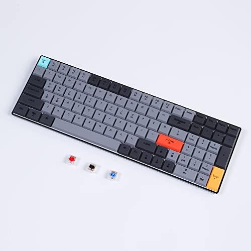 Amazon.com: Odycle Low Profile Mechanical Keyboard, 99 Keys Triple-Mode ...