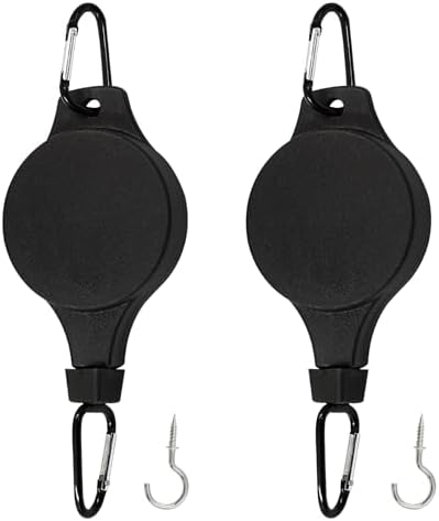 Amazon.com: SGGRT 2PCS Upgrade Retractable Plant Hanger, Strong ...