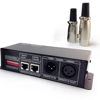 Amazon.com: Convertidor decodificador de 3 canales DMX-512 para lámpara RGB LED - controlador ...