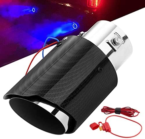 Amazon.com: Stainless Steel Exhaust Tip, 2.5 inch Inlet Carbon Fiber ...