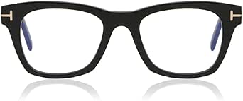 Amazon.com: Tom Ford Eyeglasses FT 5886 -B 001 Shiny Black, Rose Gold t ...