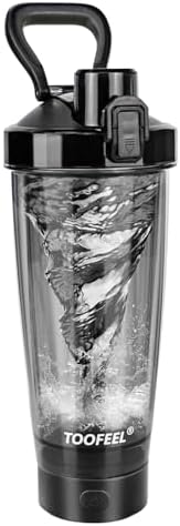 Amazon.com: VOLTRX Shaker Bottle, Gallium USB C Rechargeable Electric ...