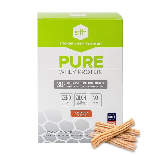 Snapklik.com : Pure Whey Protein Powder Churro Pack Of 10 Single Serves