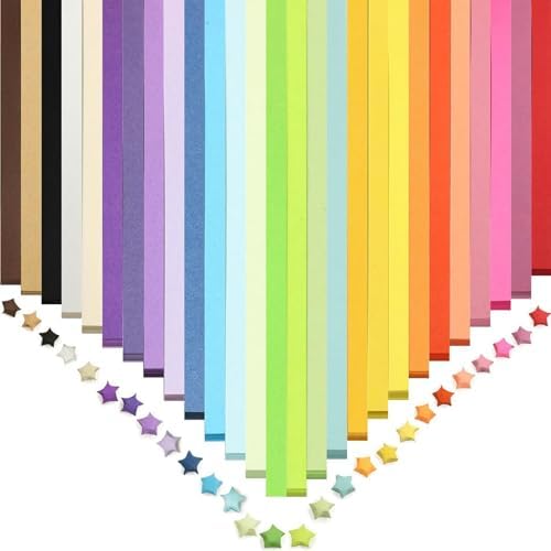 1350 Sheets Star Origami Paper 27 Assortment Color Star Paper Strip ...