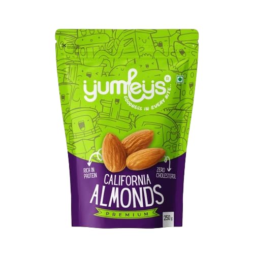 Yumleys Premium 100% Natural California Badam | Almonds (250 g ...