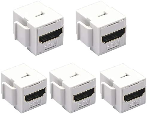 VCE HDMI Keystone Coupler,5-Pack Female to Female Keystone Jack Insert ...