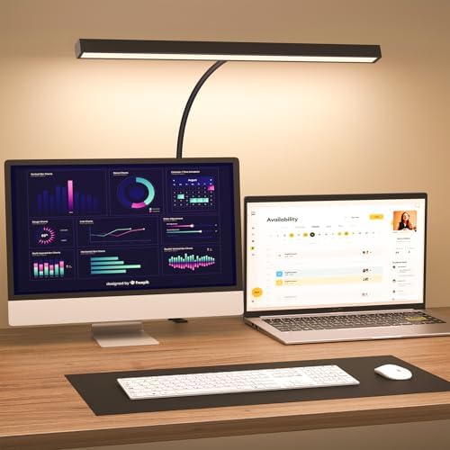 LED Desk Lamp for Office Home, Adjustable Gooseneck,Eye-Caring Task ...