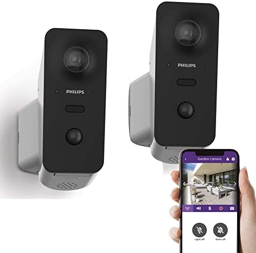 Philips - Caméra extérieure motorisée et connectée + autotracking ...