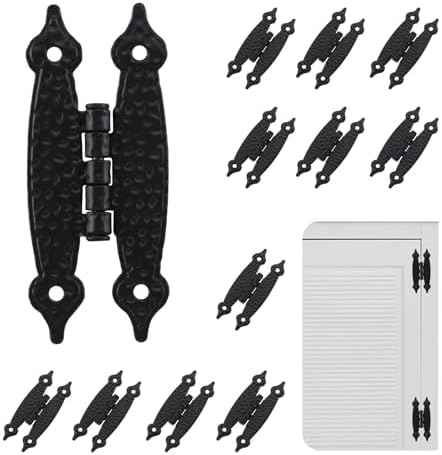 HOME MASTER HARDWARE 12 Pieces (6 Pairs) Cabinet Hinges, Embedded Matte ...