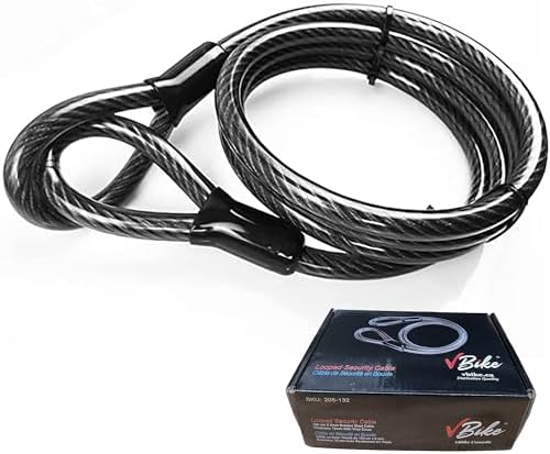 Amazon.com: vBike Anti-Theft Weatherproof Looped Security Cable Lock ...
