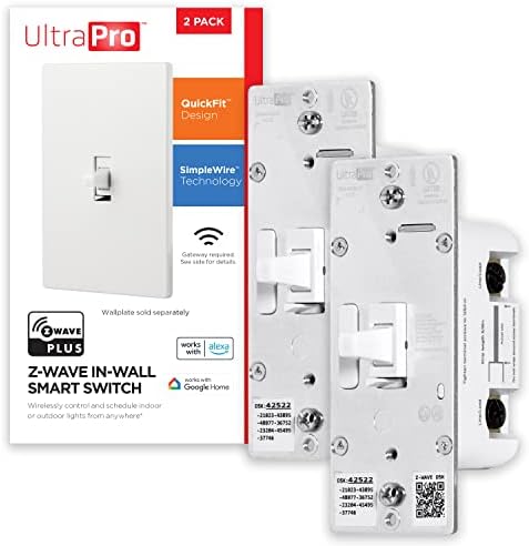 UltraPro 700 Series Z-Wave In-Wall Smart Light Switch with QuickFit ...