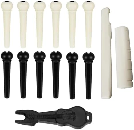 Amazon.com: CeroDimo 24 PCS Acoustic Guitar Bridge Pins with Puller ...