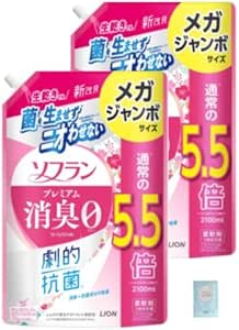 Amazon | ソフラン プレミアム消臭 フローラルアロマ 柔軟剤 2100ml 2袋 詰め替え トイレクリーナーセット (フローラルアロマ×2袋) | Generic | 液体柔軟剤