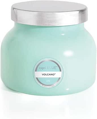 Amazon.com: Capri Blue Volcano Candle - Aqua Petite Signature Jar ...