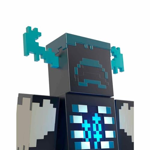 Mattel Minecraft Toys Warden Action Figure with Lights, Sounds and ...