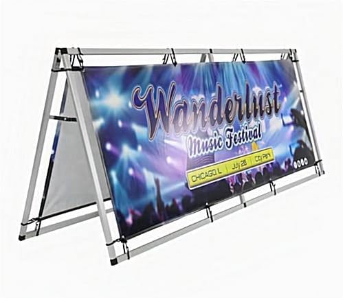 Amazon.com: Horizontal Banner A-Frame 3ft x 8ft Outdoor Sideline Banner ...