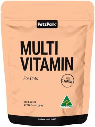 Petz Park Cat Multivitamin - Cat Food Toppers with Taurine, Omega 3 ...