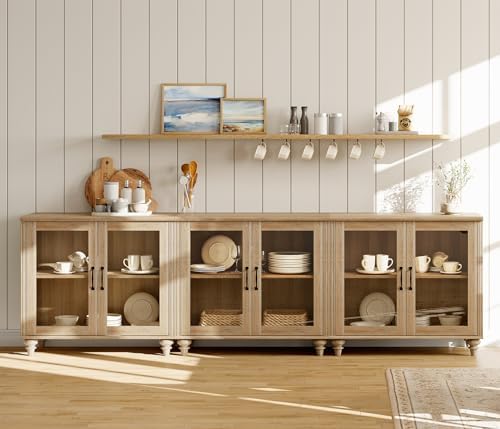Amazon.com - WAMPAT Sideboards Buffet Cabinets with Doors, 4-in-1 Extra ...