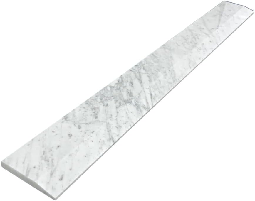 Single Hollywood Carrara Marble Threshold for Floor Transitions (Marble ...