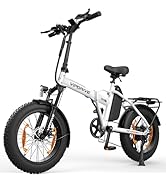 Vipdrive Bici Elettrica Pieghevole, EBike con 20''/24''/26'' x 4'' Fat Tire, Bicicletta ...