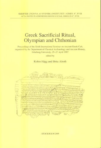 Amazon.com: Greek Sacrificial Ritual, Olympian and Chthonian ...