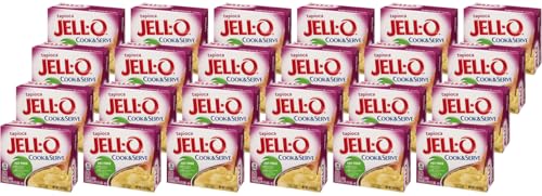 Jell-O Cook & Serve Tapioca Fat Free Pudding & Pie Filling Mix (24 ct ...
