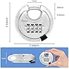 DAYGOS Heavy Duty Combination Padlock - Outdoor Stainless Steel Disc ...