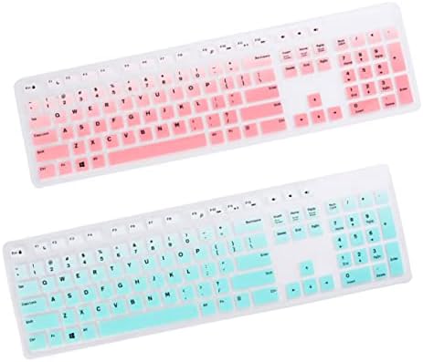 Amazon.com: Computer Keyboards 2pcs Cover Silicone Universal Mint ...
