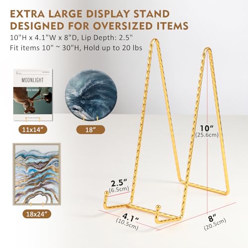 Snapklik.com : Large Plate Holder Display Stand - 10 Inch Extra Tall ...