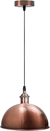 Modern Farmhouse Metal Shade Hanging Pendant Light Fixture,Mini Pendant ...