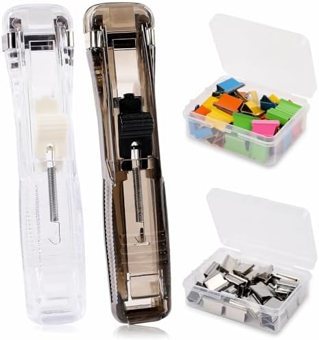 Amazon.com : 2 Pcs Clam Clip Dispensers Recyclable Handheld Paper Clip ...