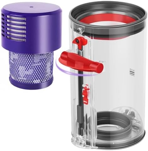 Amazon.com: Canister Dust Bin and Filter Replacement Parts Compatible ...