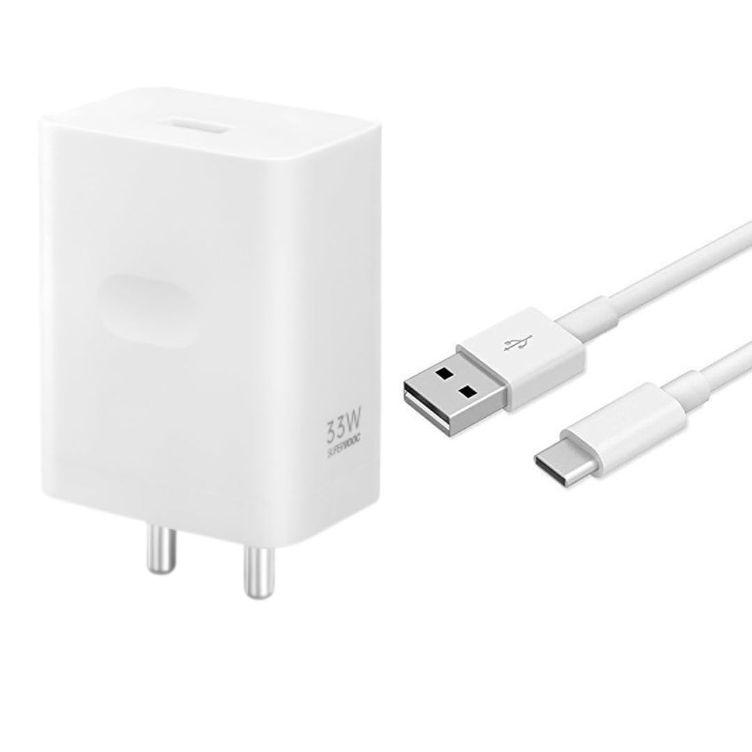 AVAXON Fast 33W SuperVOOC Charging Adapter with USB to Type C Cable ...
