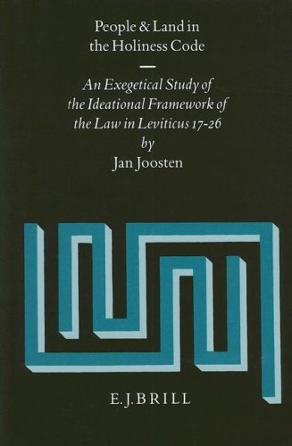 『People and Land in the Holiness Code: An Exegetical Study of - 読書メーター