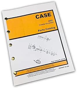 Case 880D Crawler Track Excavator Parts Manual Catalog Exploded Views ...