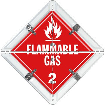 8 Legend Flip-n-Lock Split Placard, Aluminum (white), 13.75" x 13.75 ...