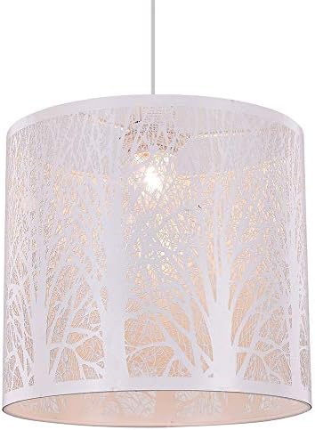 Unique and Beautiful Matt White Metal Forest Design Ceiling Pendant ...