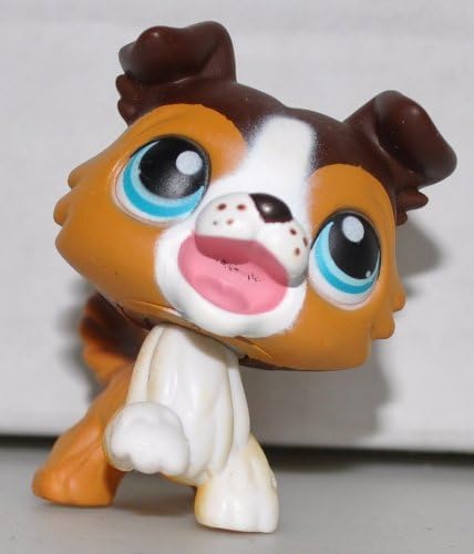 Amazon.com: Littlest Pet Shop Collie #237 (Brown, Blue Eyes) (Retired ...
