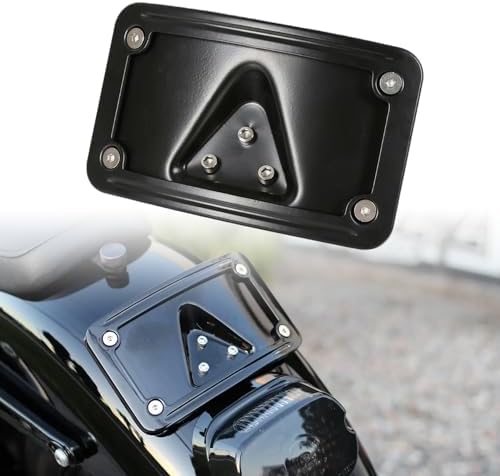 3148 Curved Laydown License Plate Mount with Frame Compatible with ...