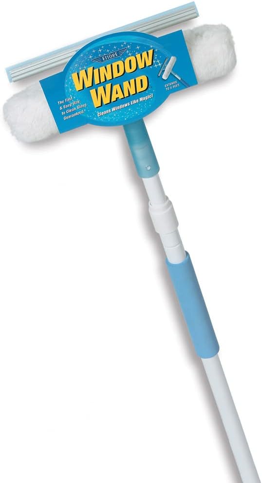 Amazon.com: Ettore Window Wand Squeegee and Washer Combo Tool, 5 Feet ...