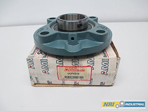 NEW AMI UCFC210 ASAHI SET SCREW LOCKING PILOTED FLANGE 50MM BEARING ...