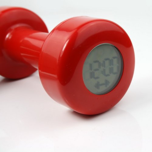 Novel Creative Red Dumbbell Alarm Clock Shape up 30 Times New : Amazon ...