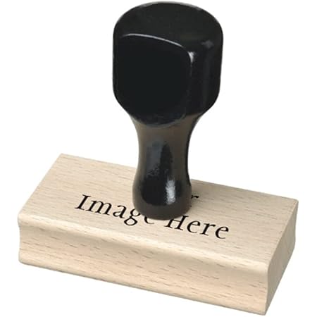 Amazon.com: 6" x 3" Extra Large Custom "Rocker Mount" Wood Hand Rubber ...