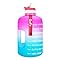 Amazon.com : QuiFit Motivational Gallon Water Bottle - with Straw & Time Marker BPA Free Large ...
