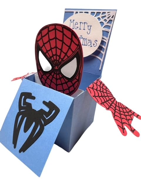 Amazon.com: Handmade Christmas Marvel's Spider-Man Greeting Card Pop-Up ...