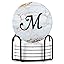Amazon.com: Monogrammed Coasters for Drinks Absorbents with Holder, Set ...