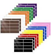 YIKIADA Red Rectangular Sticky Sticker 3 x 2 Inch Colour Coded Write on ...