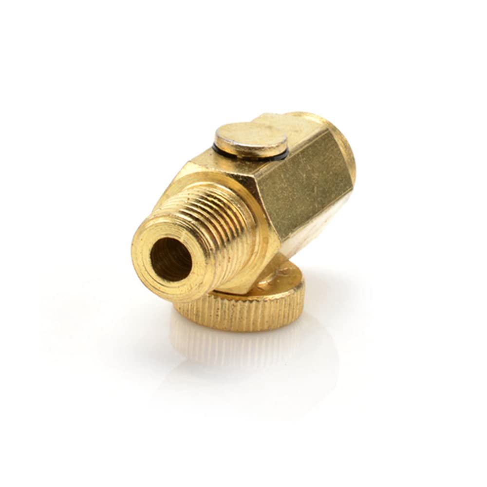 Brass in-Line Air Flow Regulator Valve, 1/4" NPT Fitting Air Pressure ...