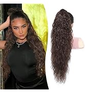 Amazon.com : Marjorie Ponytail Extension 30 Inch Long Medium Brown ...