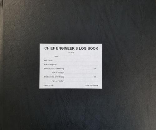 Chief Engineer's Log Book No 132-3 Months Numbered: Pattern no. 132 ...